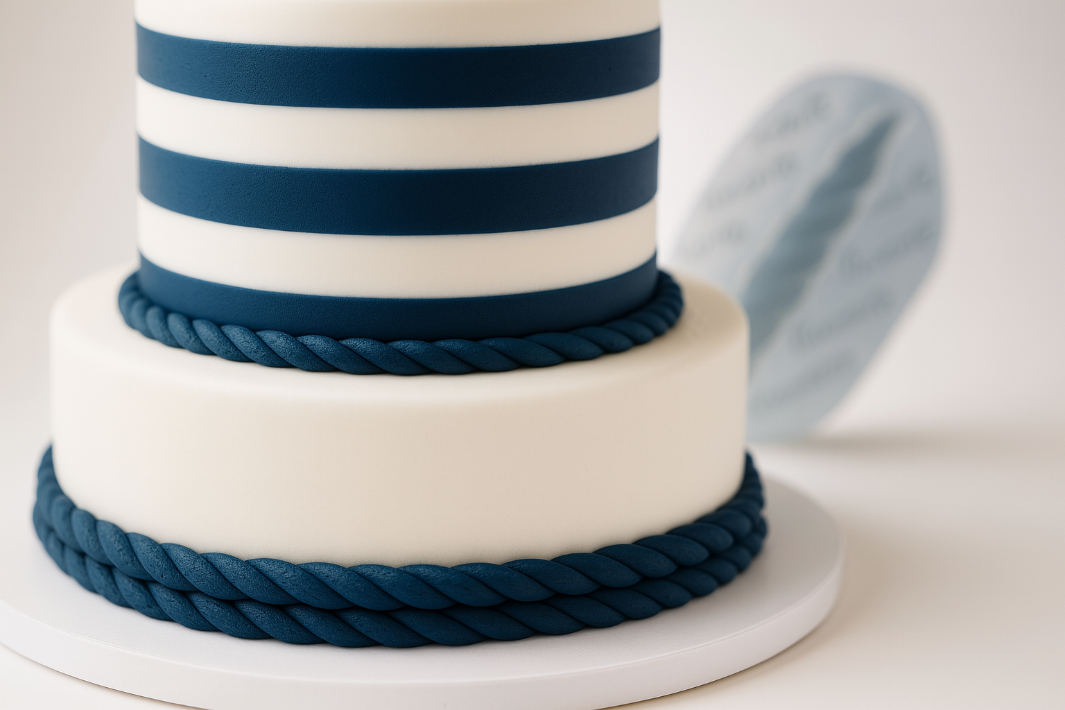 rope border cake