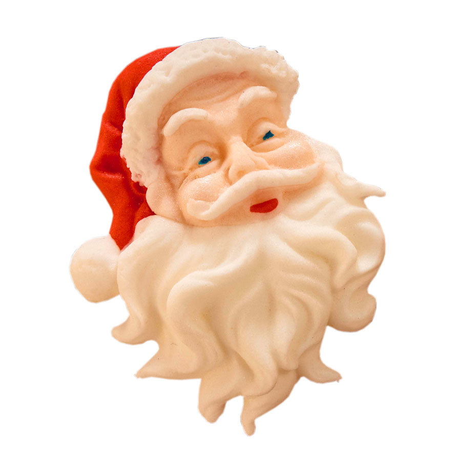 Christmas Santa Claus Face Silicone Mold Richly Detailed Design Cake C ...